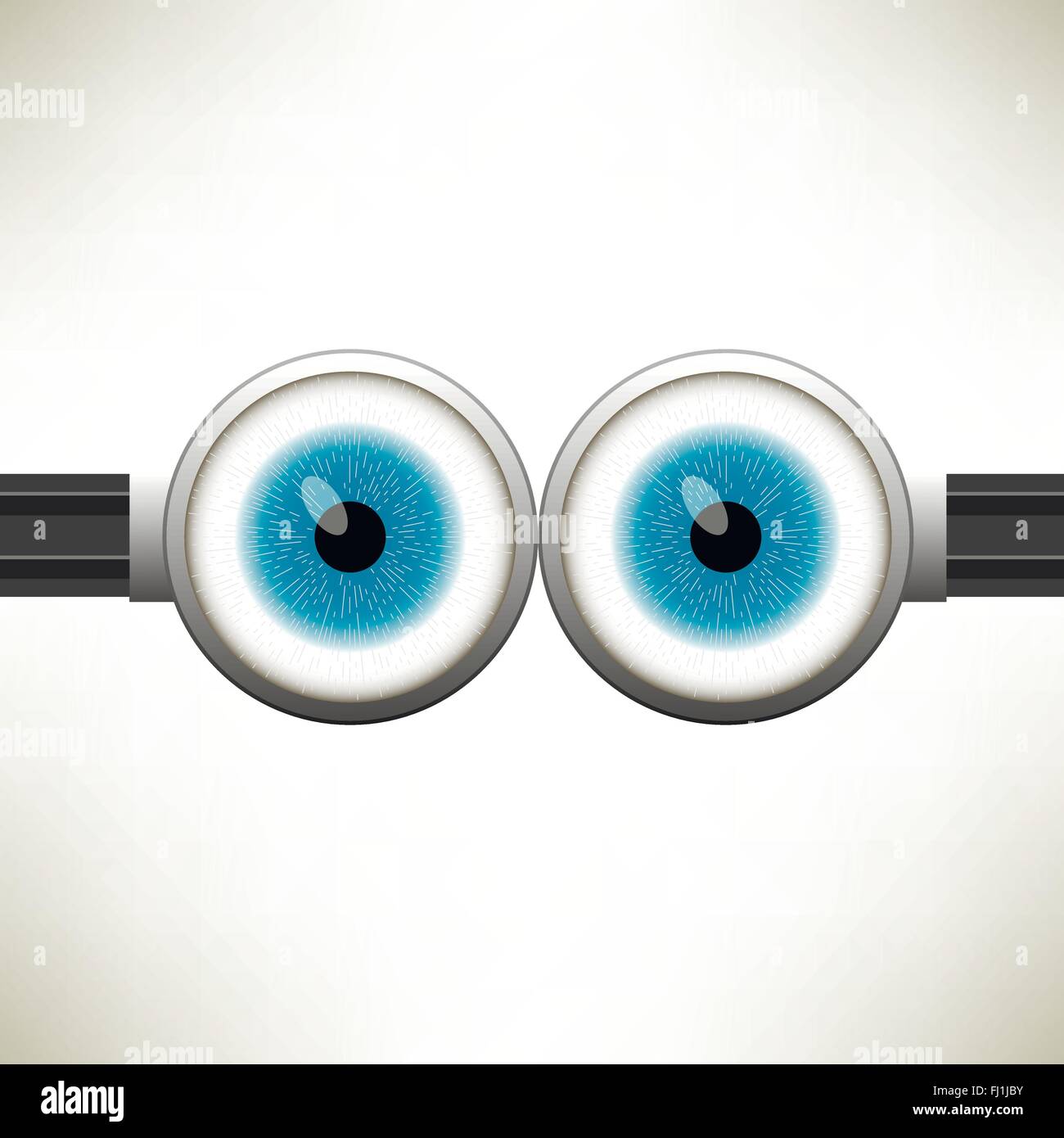 Vector Goggle with Two Blue Eyes Stock Vector Image & Art - Alamy