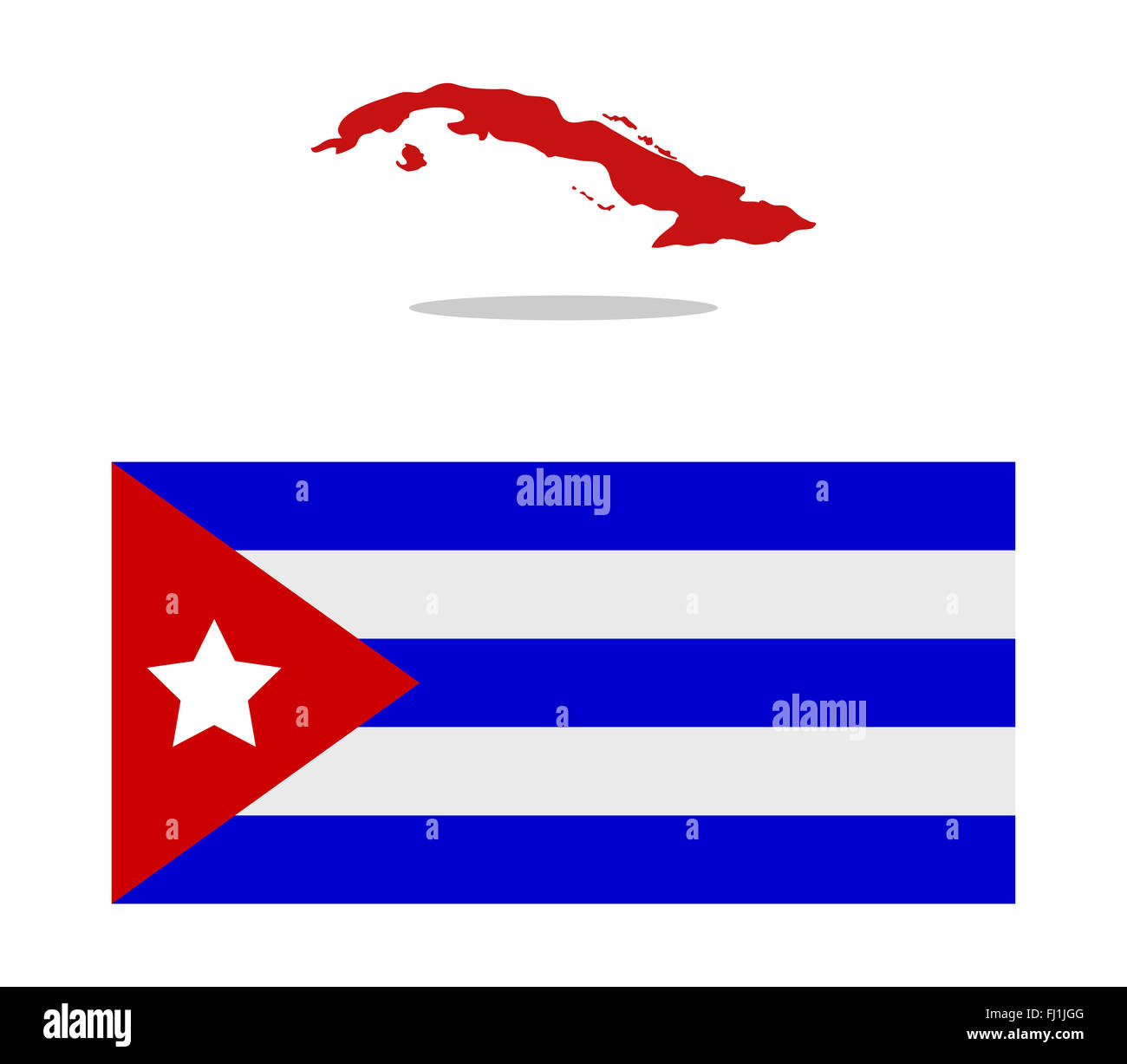 Cuban map Cut Out Stock Images & Pictures - Alamy