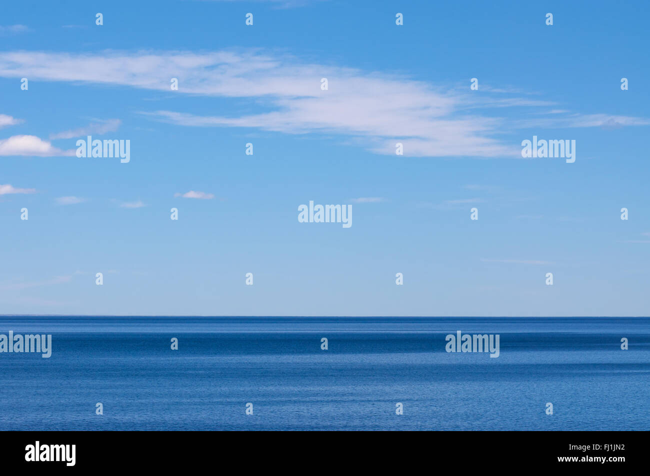 Blue sea and sky - Sea horizon Stock Photo - Alamy
