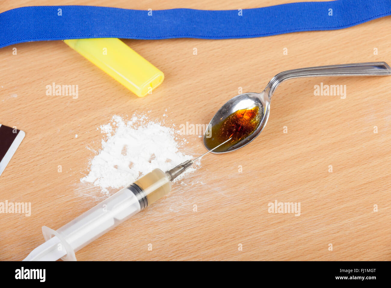 Concept of drug addiction heroin hi-res stock photography and images ...