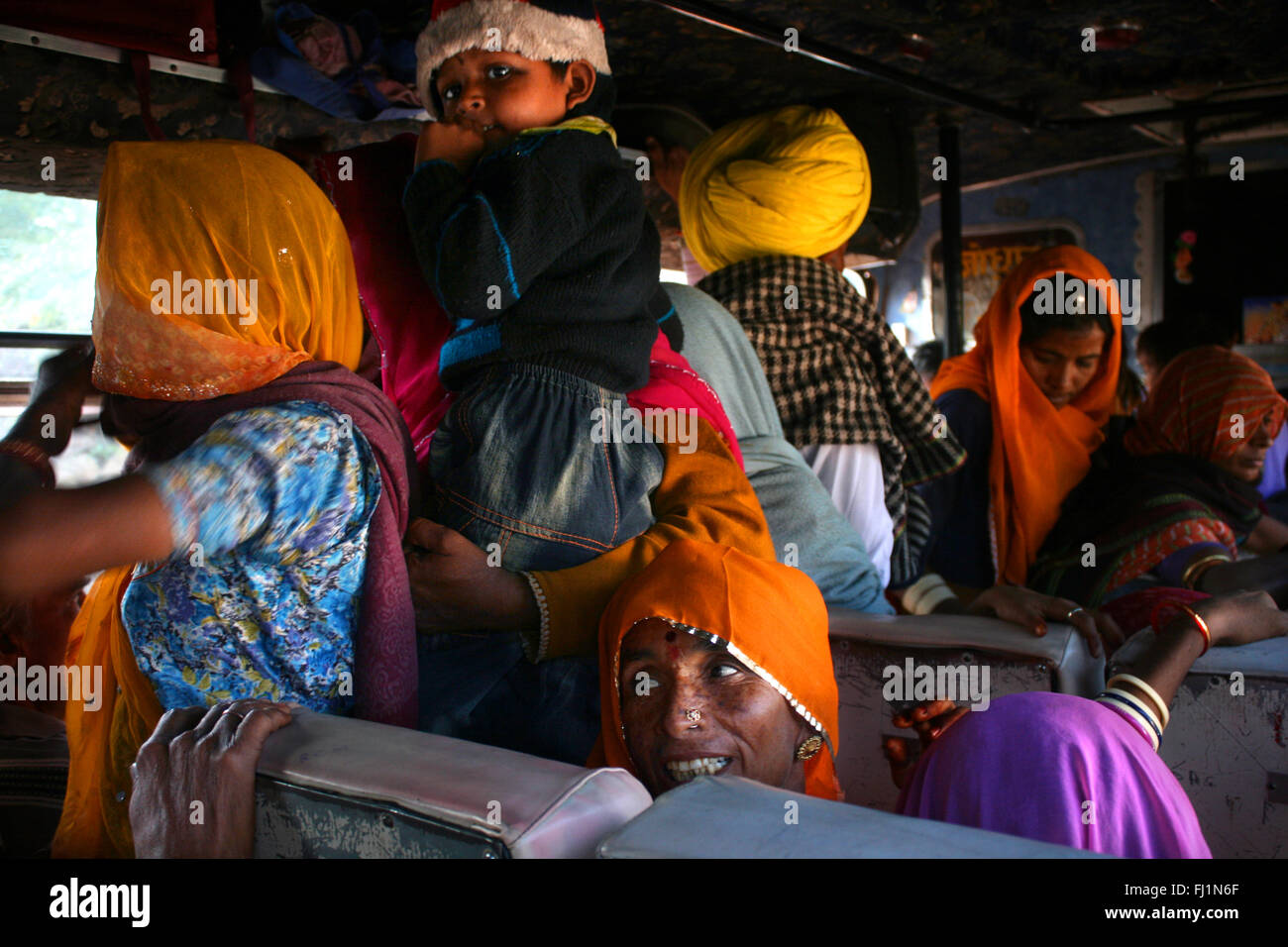 Transport bus indian passengers hi-res stock photography and images - Alamy