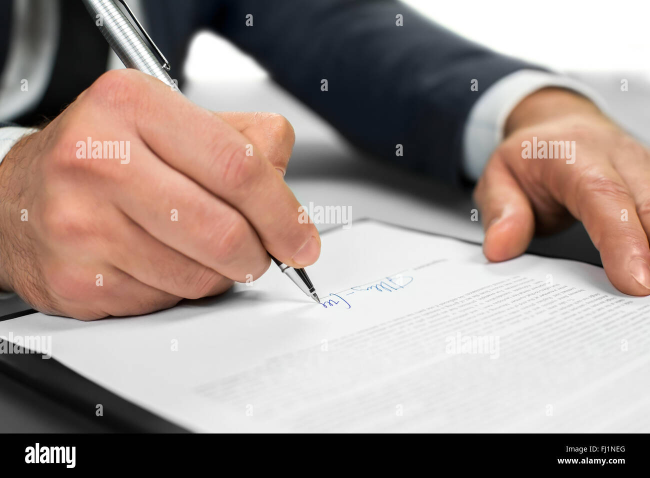The document needs a signature Stock Photo - Alamy