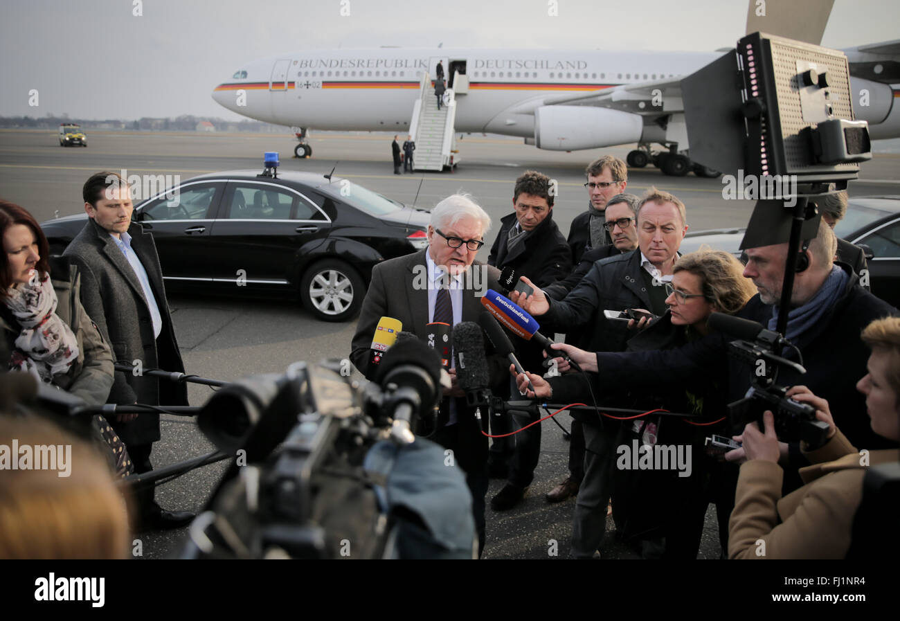 Berlin, Germany. 28th Feb, 2016. German Minister of Foreign Affairs ...