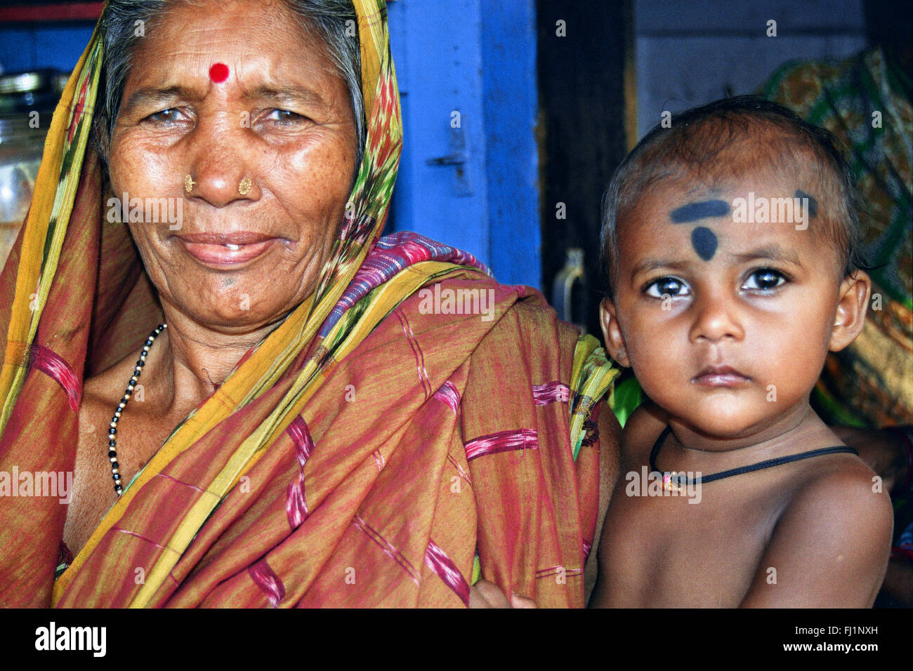 Indian grandmother and baby hi-res stock photography and images - Alamy