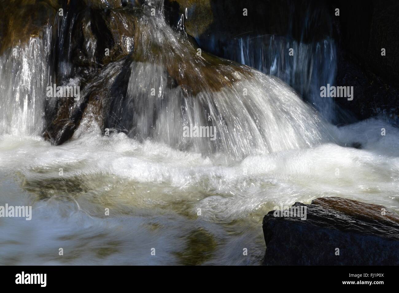 Waterfall During Winter Stock Photo - Alamy