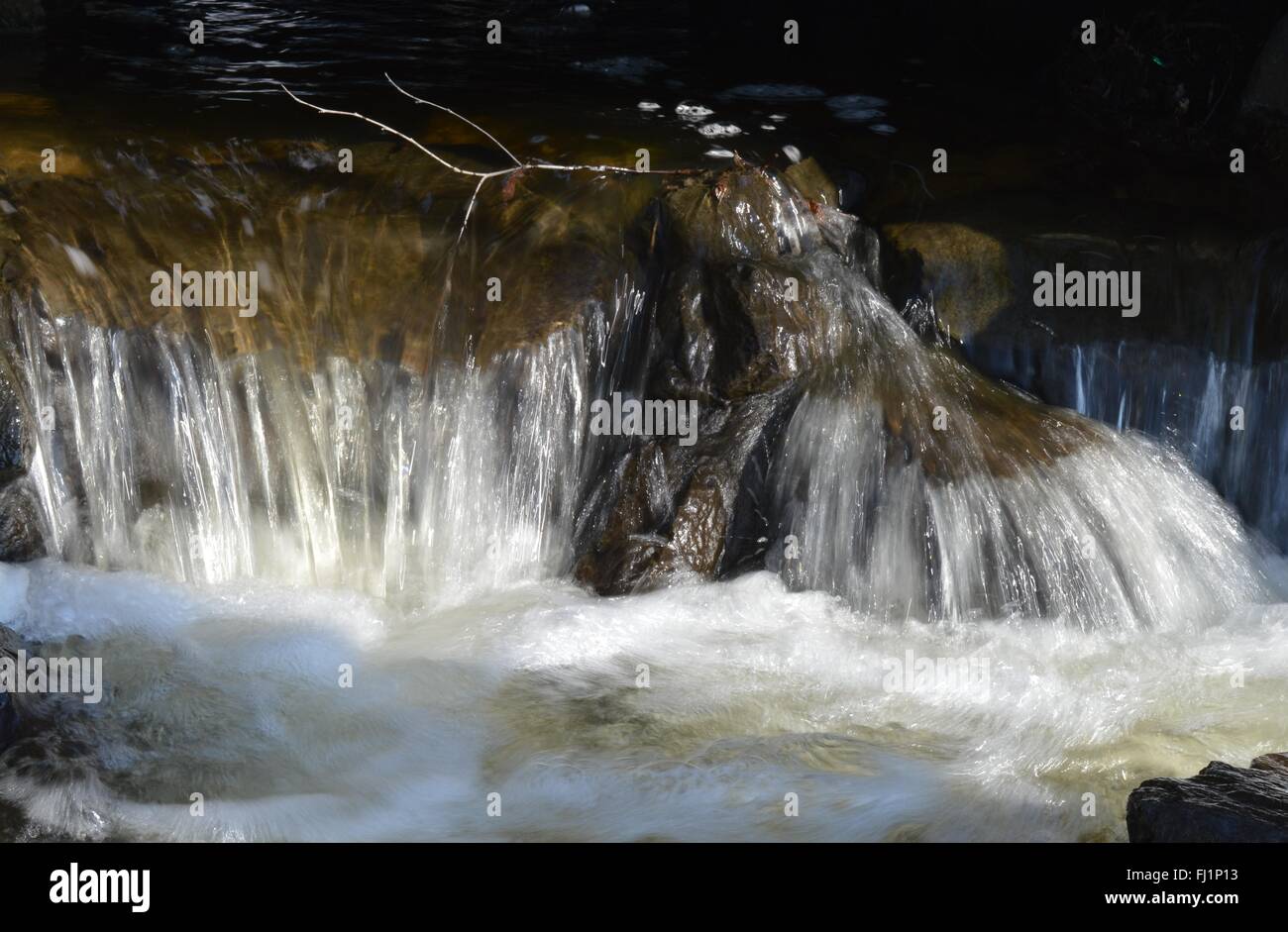 Waterfall During Winter Stock Photo - Alamy