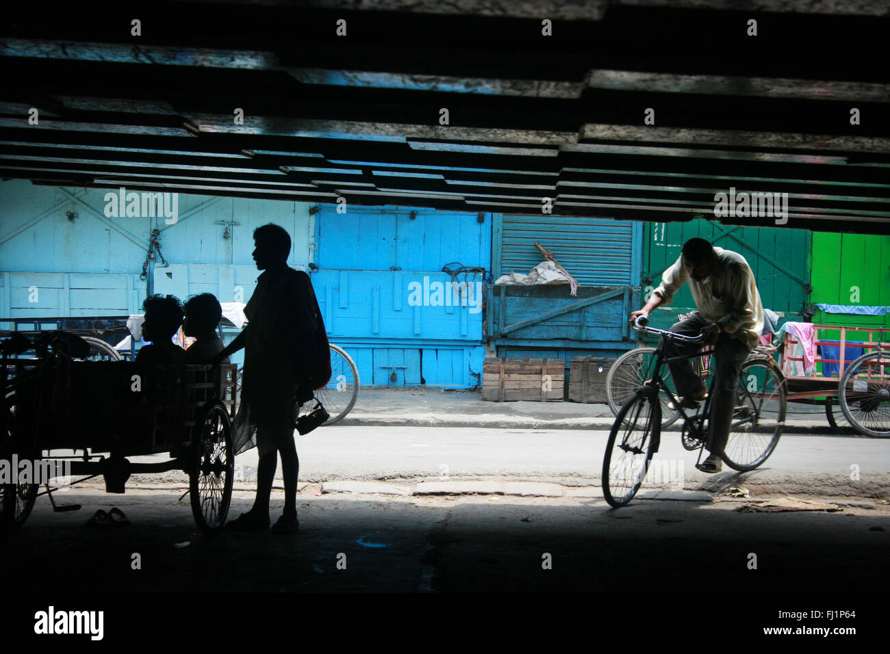 Kolkata silhouette pictures hi-res stock photography and images - Alamy