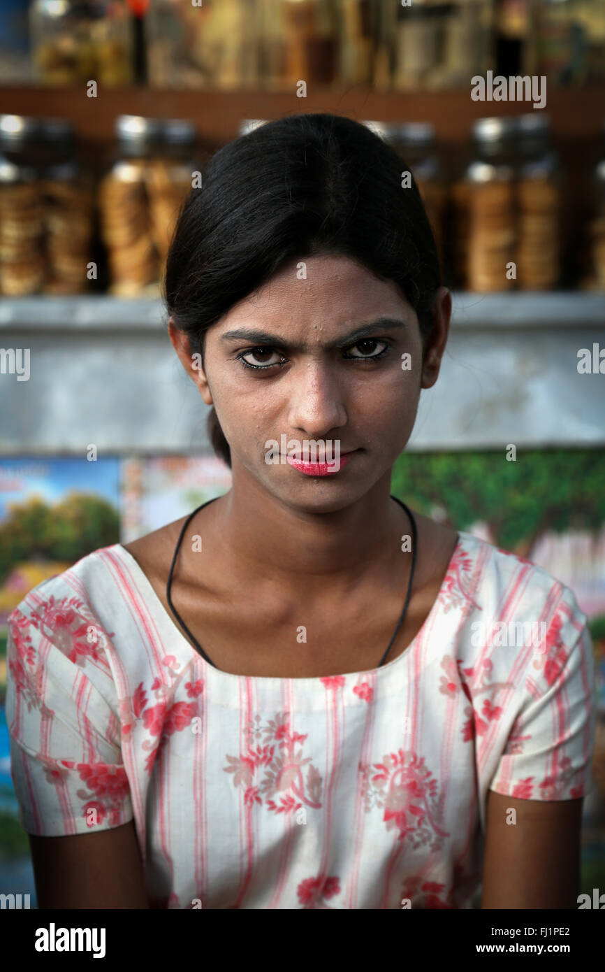 Portrait of trans transgender hijra woman in Kolkata , India Stock ...