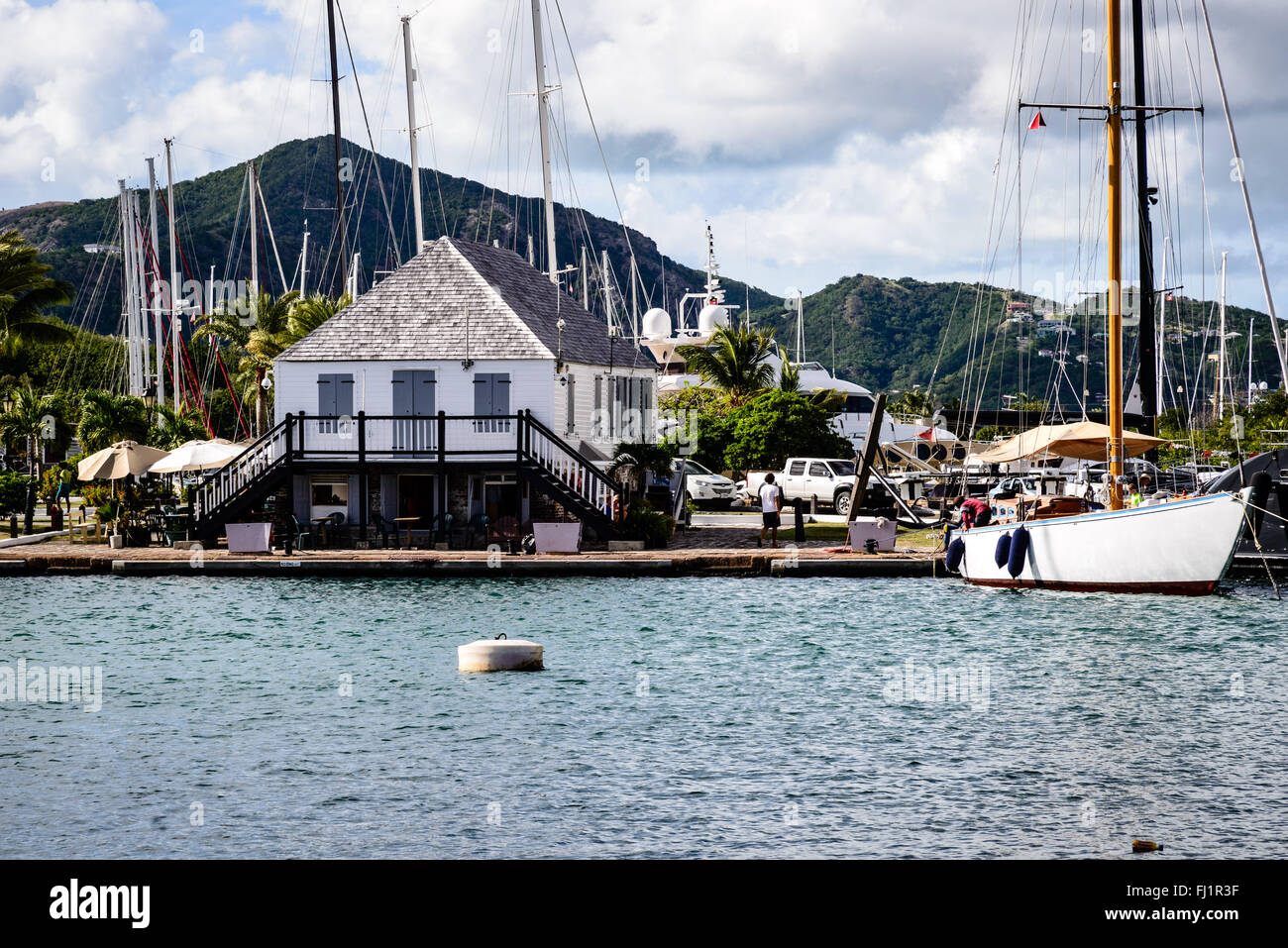 Nelson's Dockyard, English Harbour, Antigua Stock Photo - Alamy
