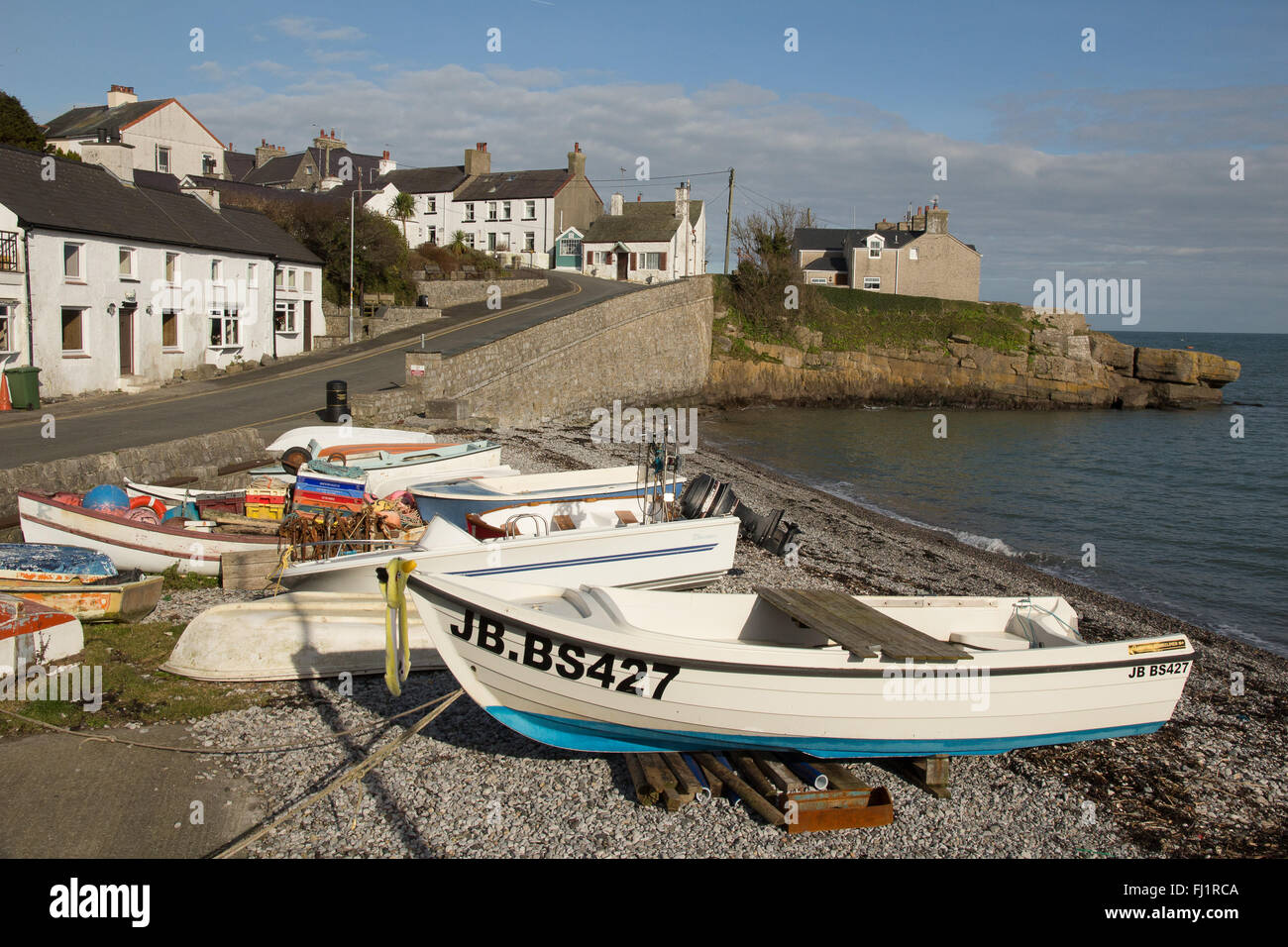Beach moelfre anglesey wales hi-res stock photography and images - Alamy