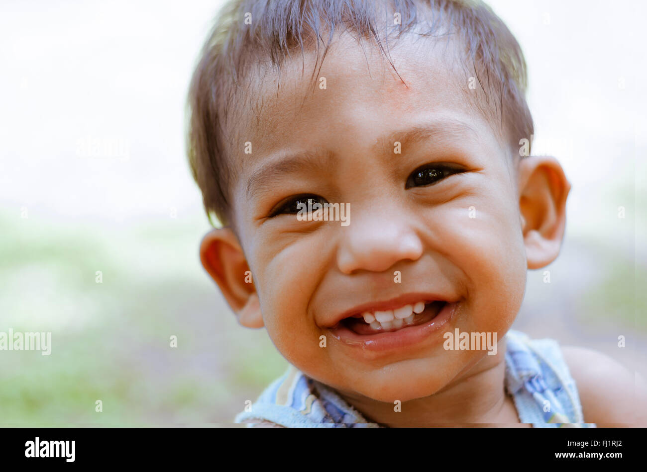 Asian Boy Smile (close up face Stock Photo - Alamy