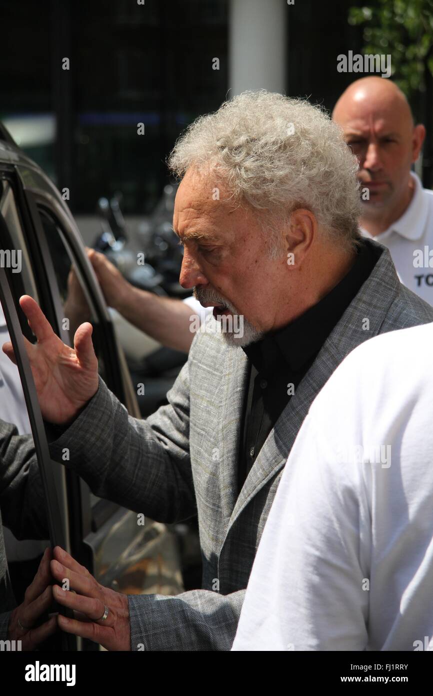 Tom Jones Gets to his car after seeing his Fans London 24/05/2012 ...