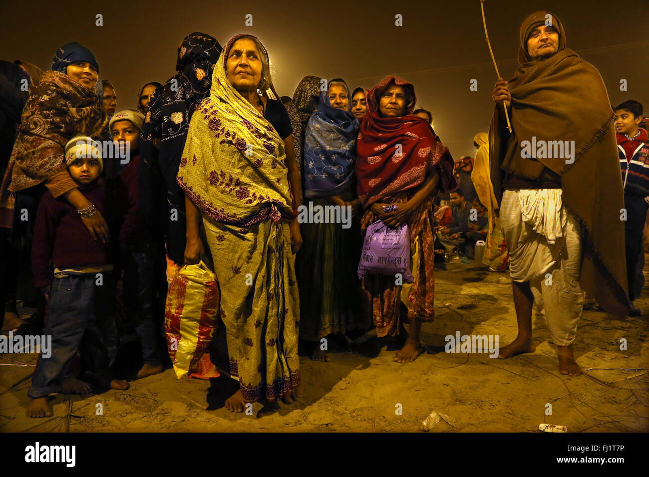 Maha Kumbh mela 2013 - People and crowd - January - February 2013 Stock ...