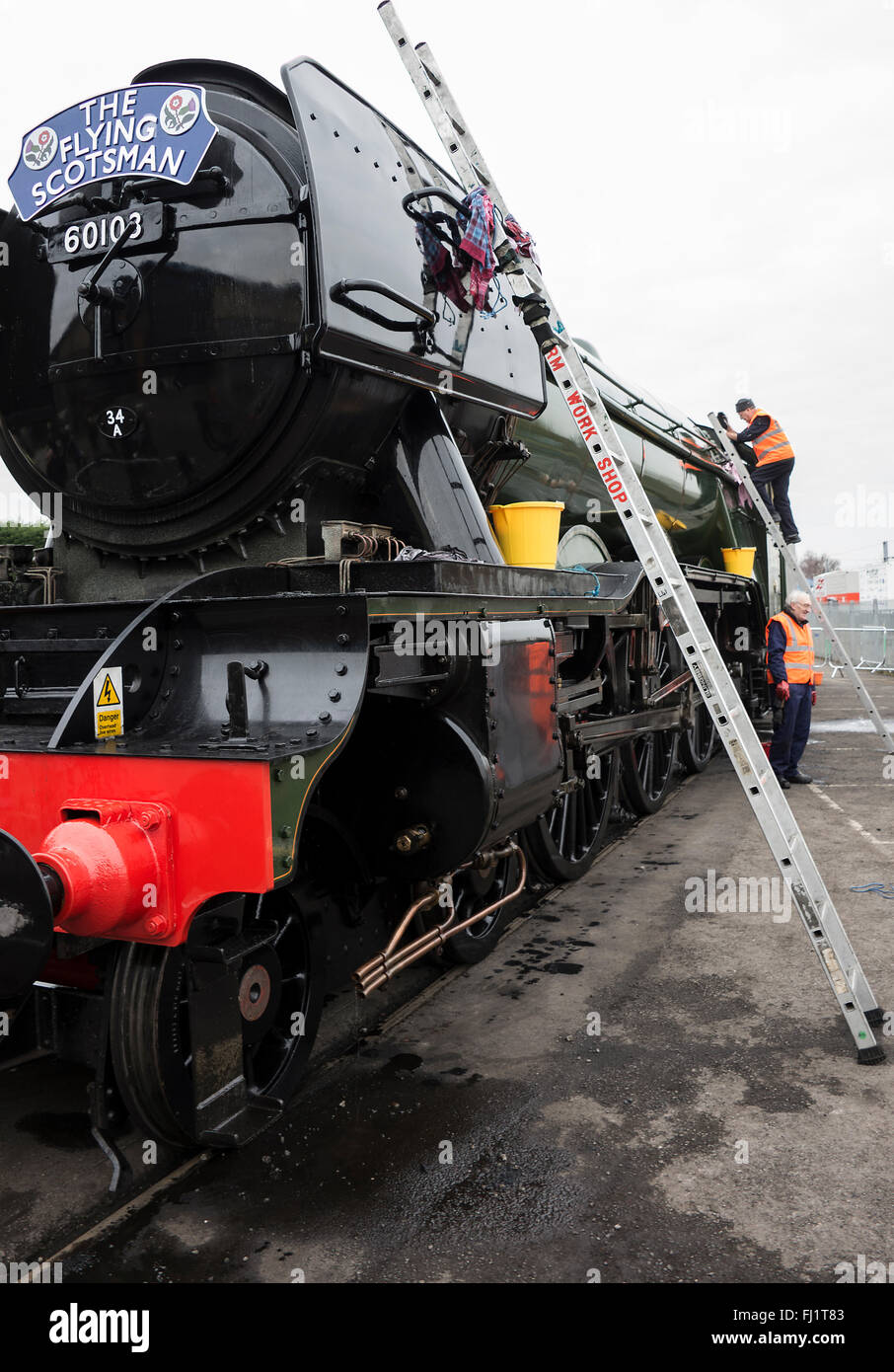 The A3 Steam Engine Flying Scotsman at The National Railway Museum in ...
