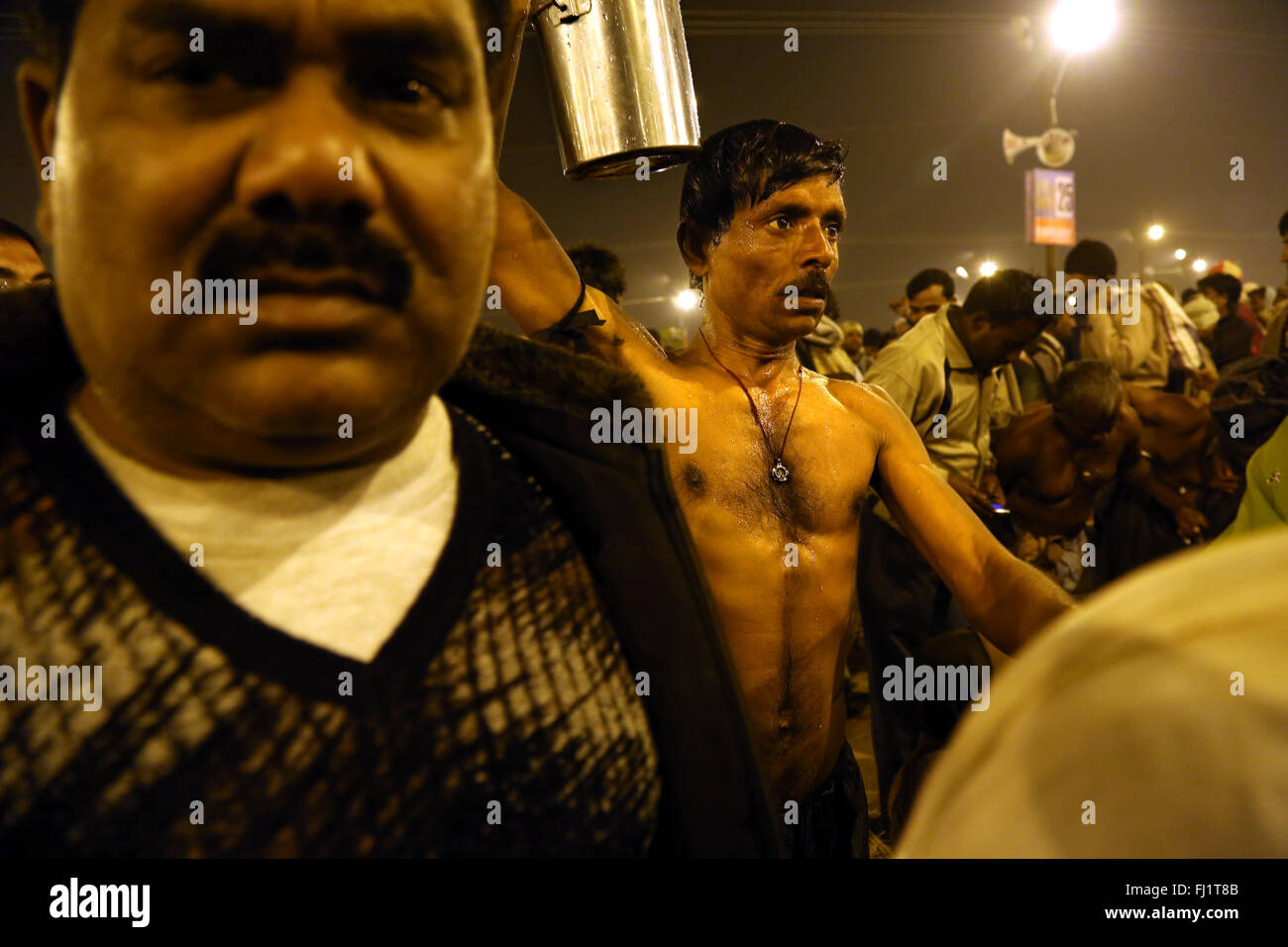 Maha Kumbh mela 2013 - People and crowd - January - February 2013 Stock ...