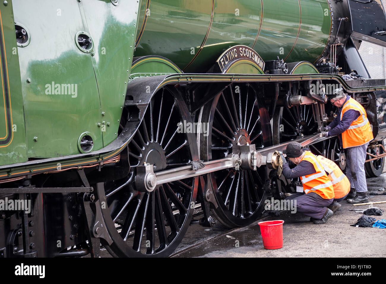 The A3 Steam Engine Flying Scotsman at The National Railway Museum in ...