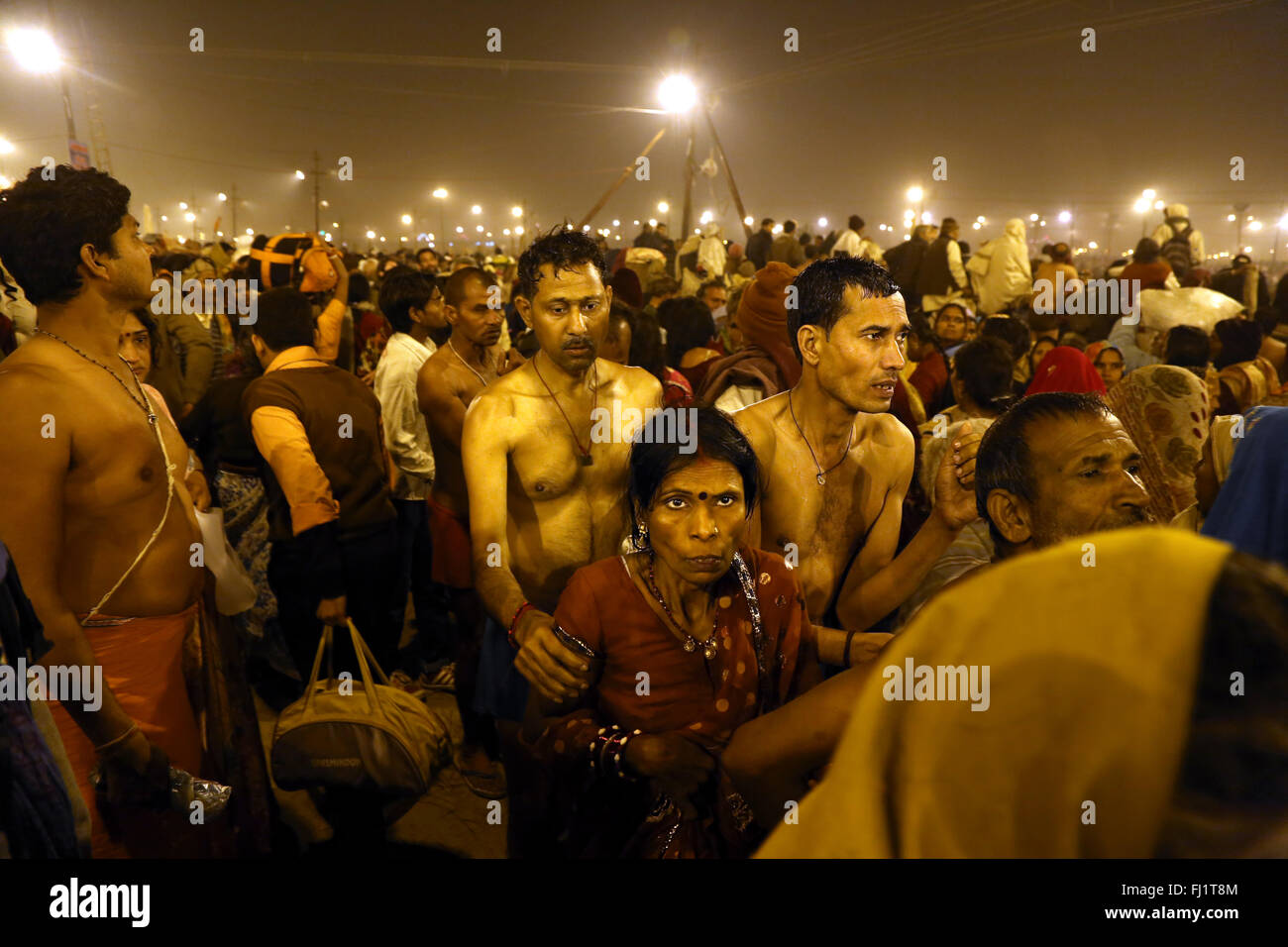 Maha Kumbh mela 2013 - People and crowd - January - February 2013 Stock ...