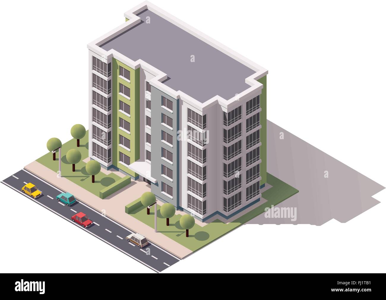 Vector isometric building Stock Vector Image & Art - Alamy
