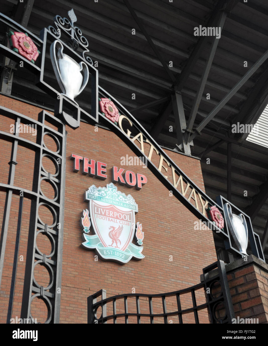 Anfield stadium entrance hi-res stock photography and images - Alamy