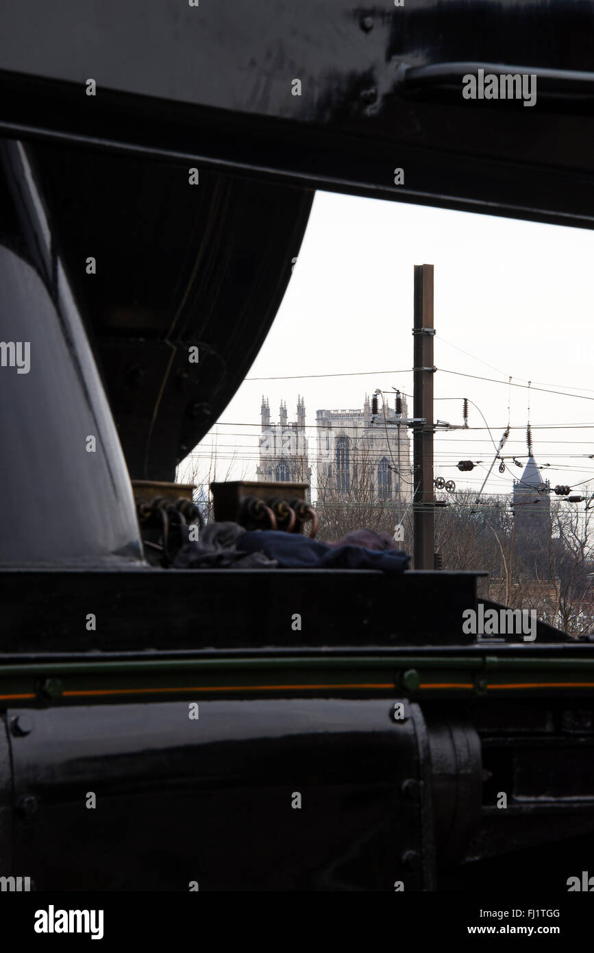 The A3 Steam Engine Flying Scotsman at The National Railway Museum in ...
