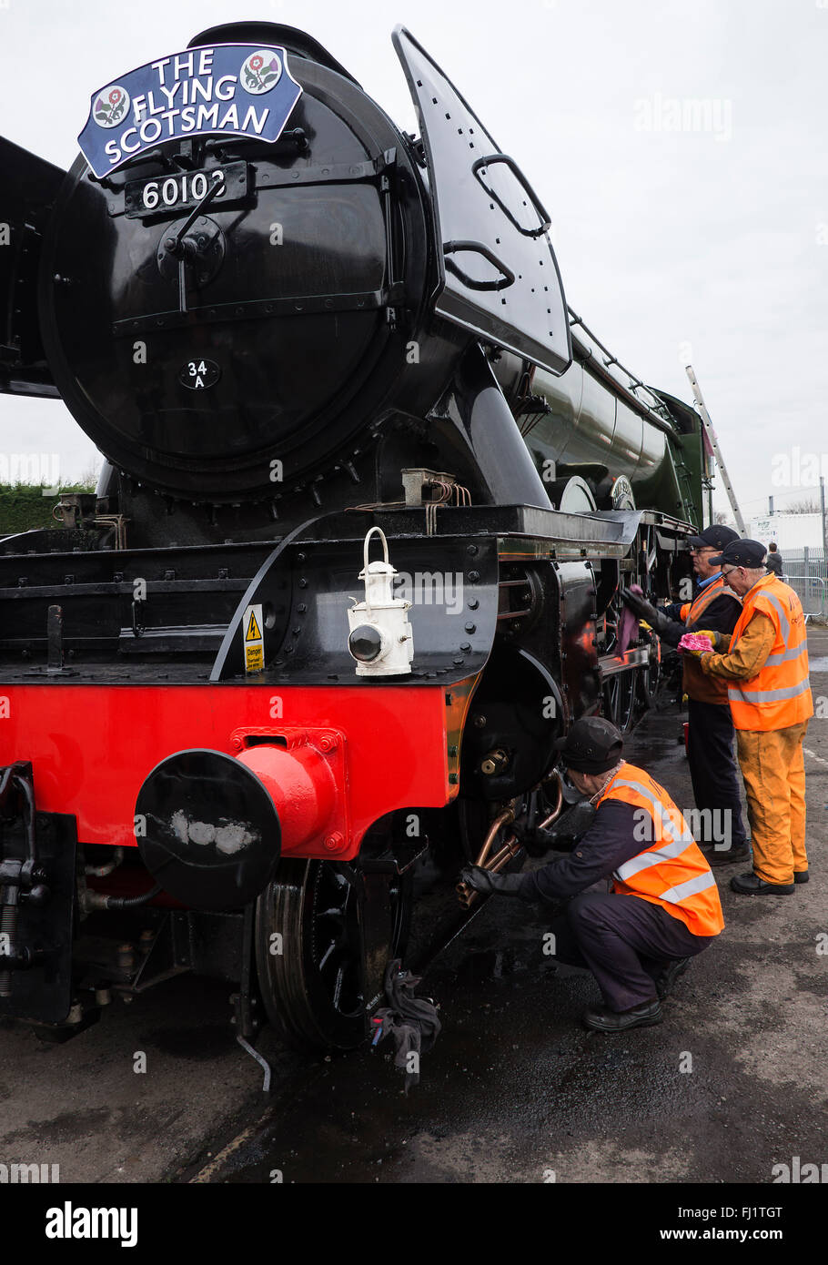 The A3 Steam Engine Flying Scotsman at The National Railway Museum in ...