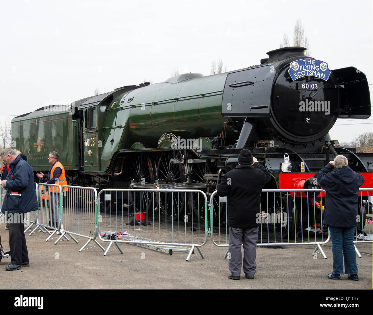 The A3 Steam Engine Flying Scotsman at The National Railway Museum in ...