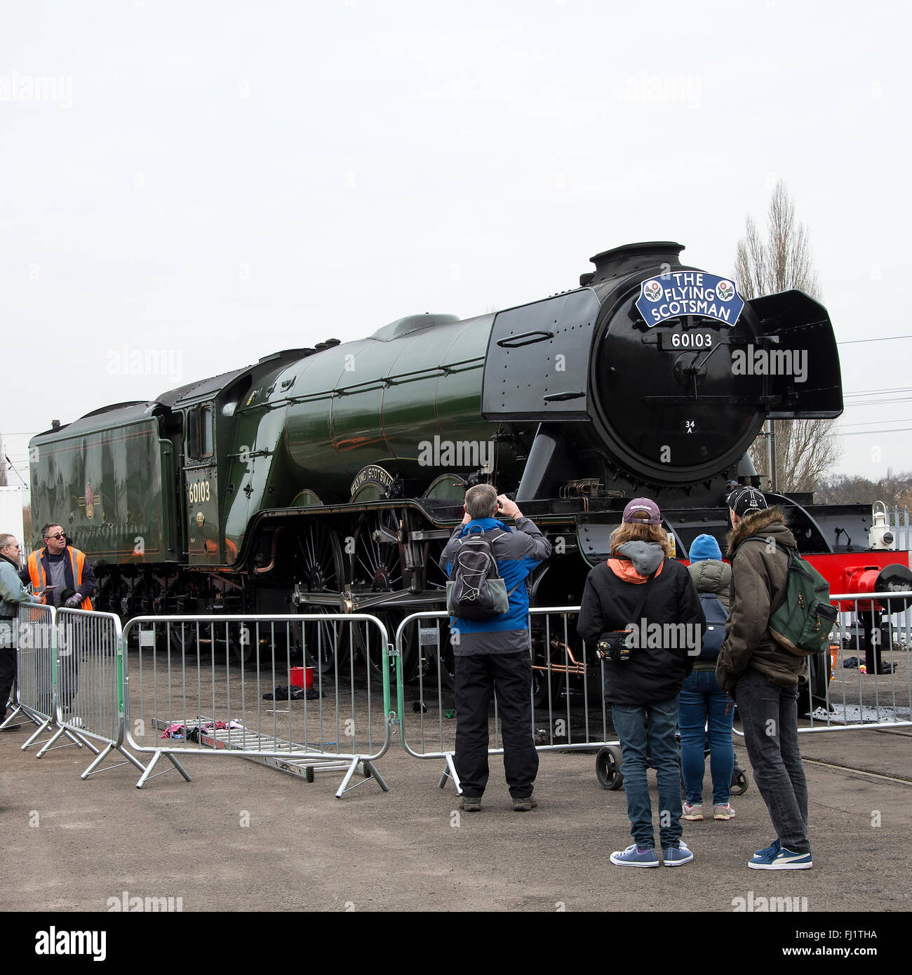 The A3 Steam Engine Flying Scotsman at The National Railway Museum in ...