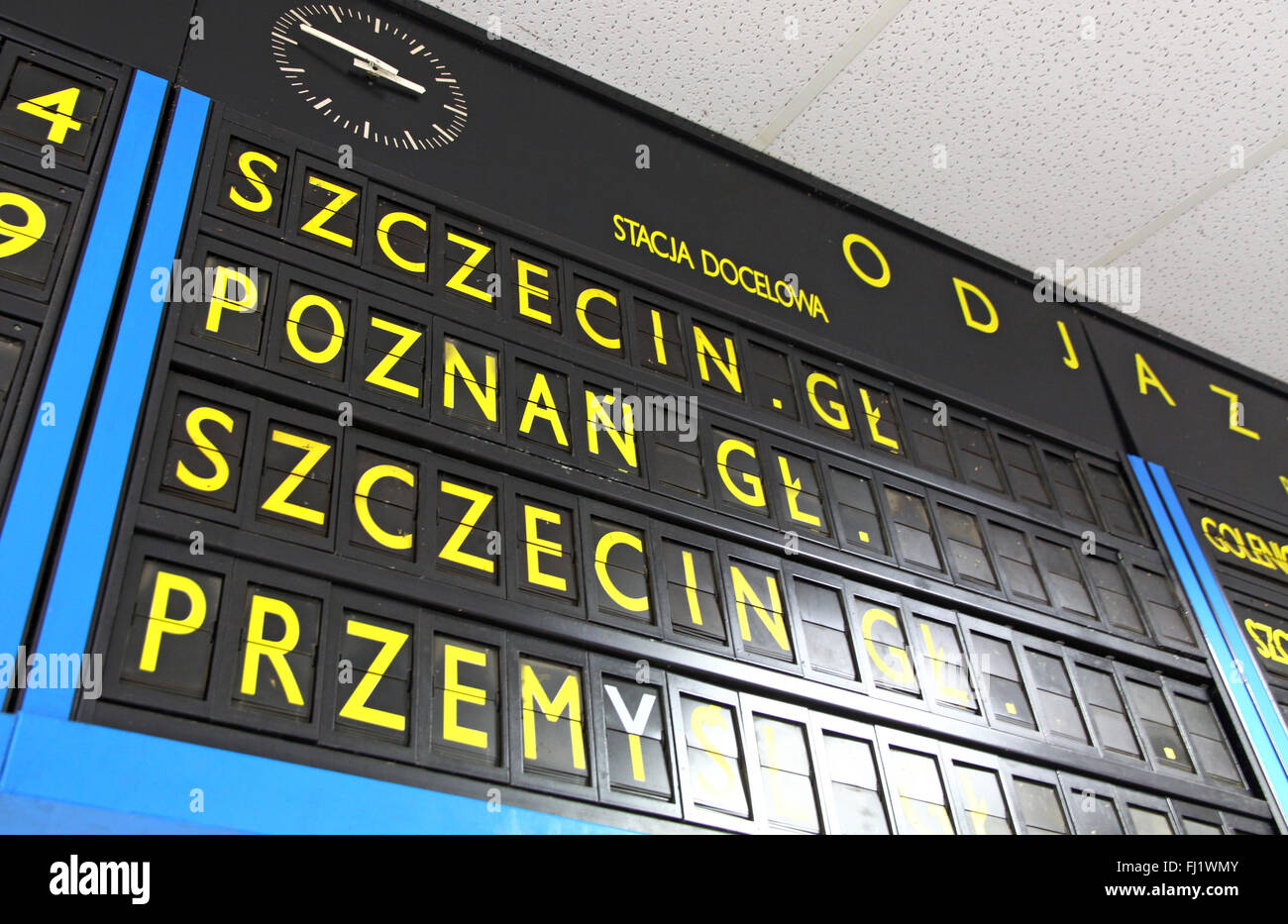 Railroad timetable hi-res stock photography and images - Alamy