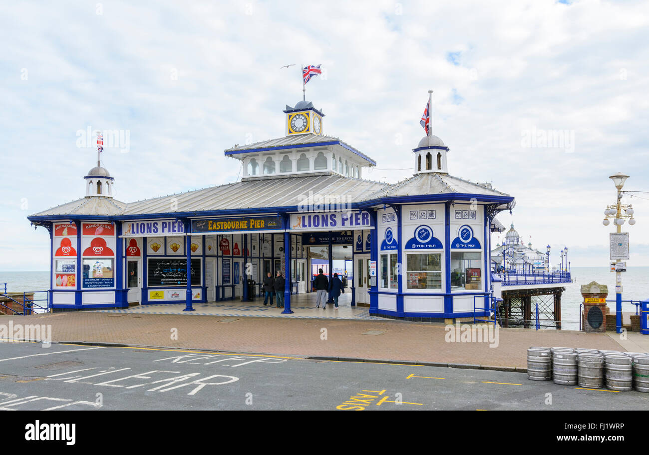 Eastbourne Pier also known as Lions Pier, post fire and refurbishment ...