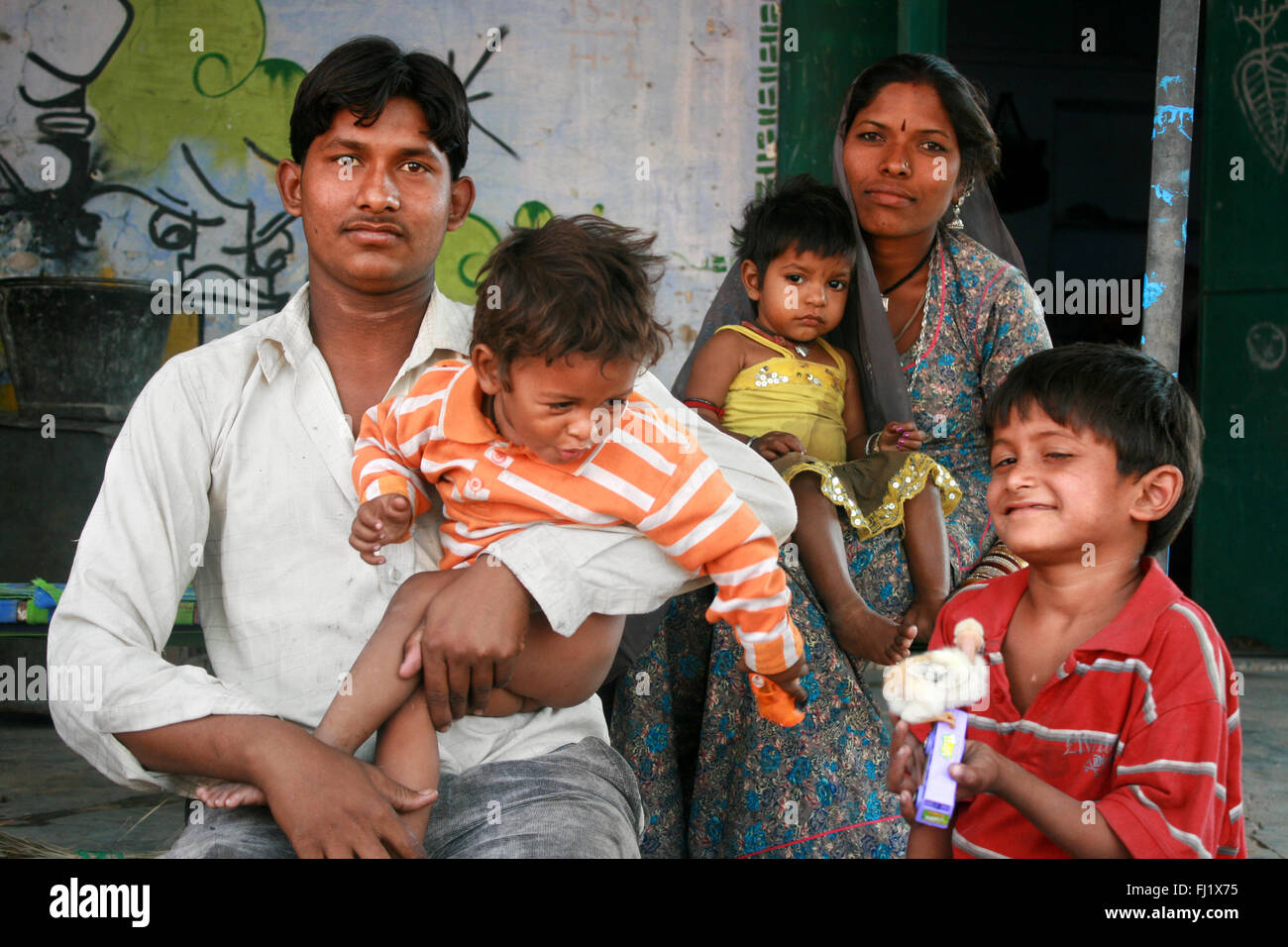 Rajasthani family in Pushkar, India Stock Photo - Alamy