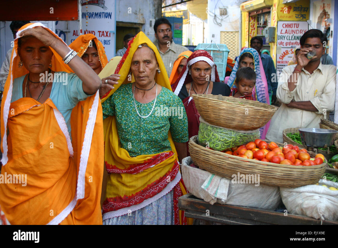 Crowd in Pushkar during Pushkar mela camel fair , Rajasthan, India ...