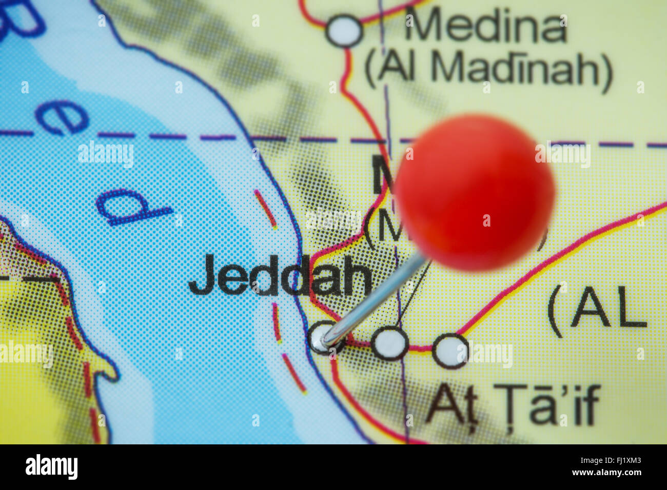 Jeddah map hi-res stock photography and images - Alamy