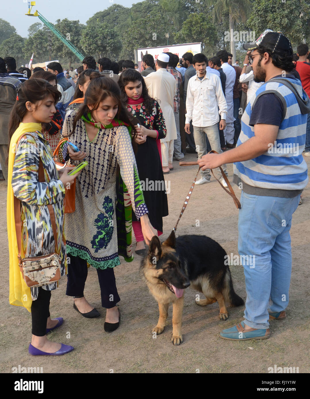 Pakistani People with their pets participating in Dog Show "Royal ...