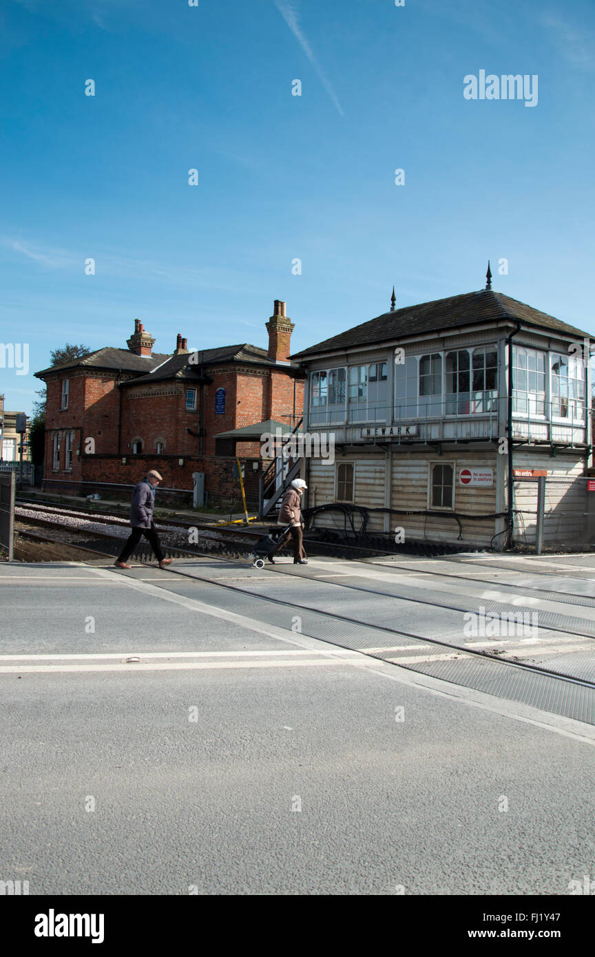 Newark railway signal box hi-res stock photography and images - Alamy