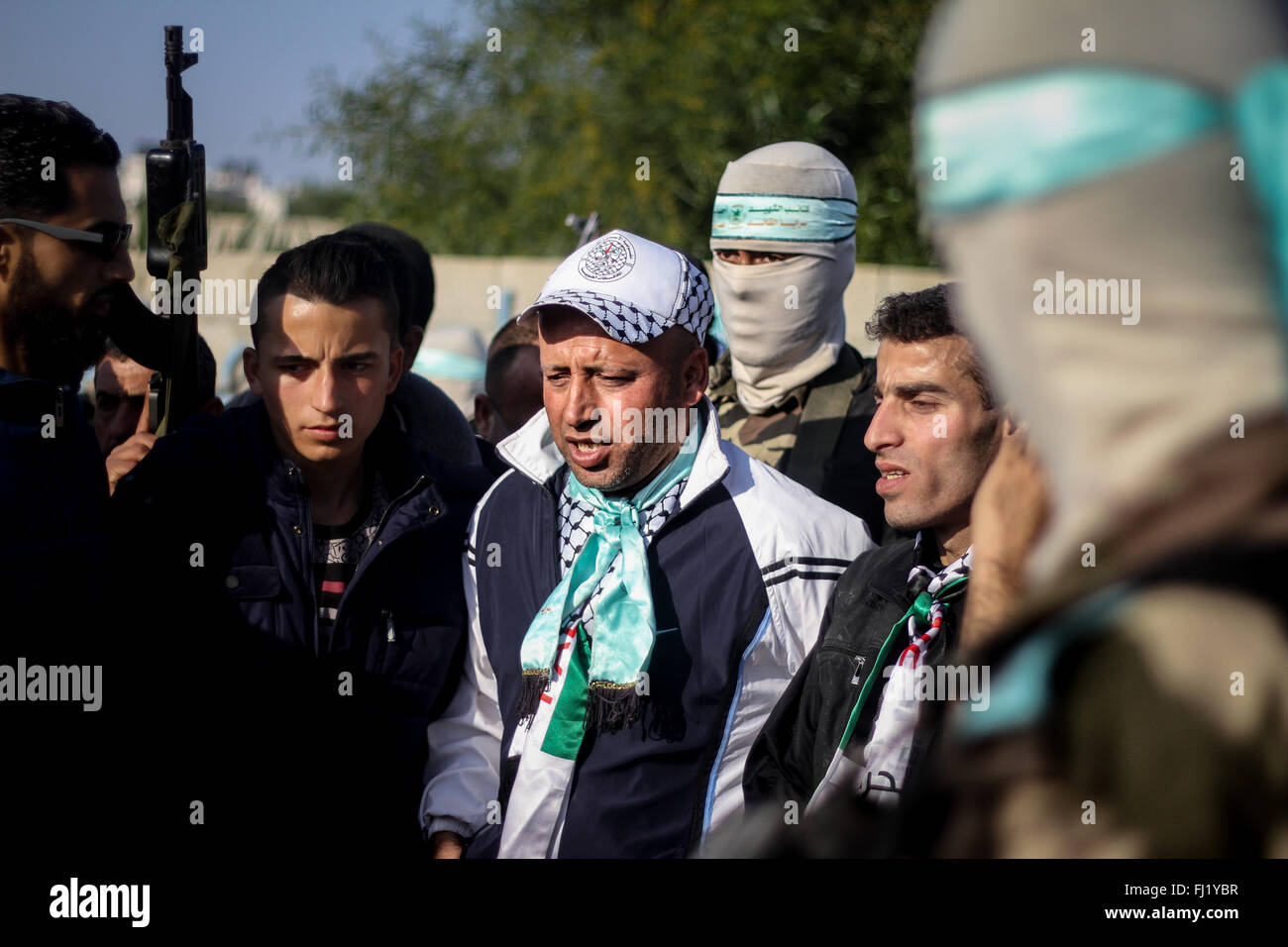 Palestinian prisoners "Ashraf Hamash" released from Gaza by the Israeli ...