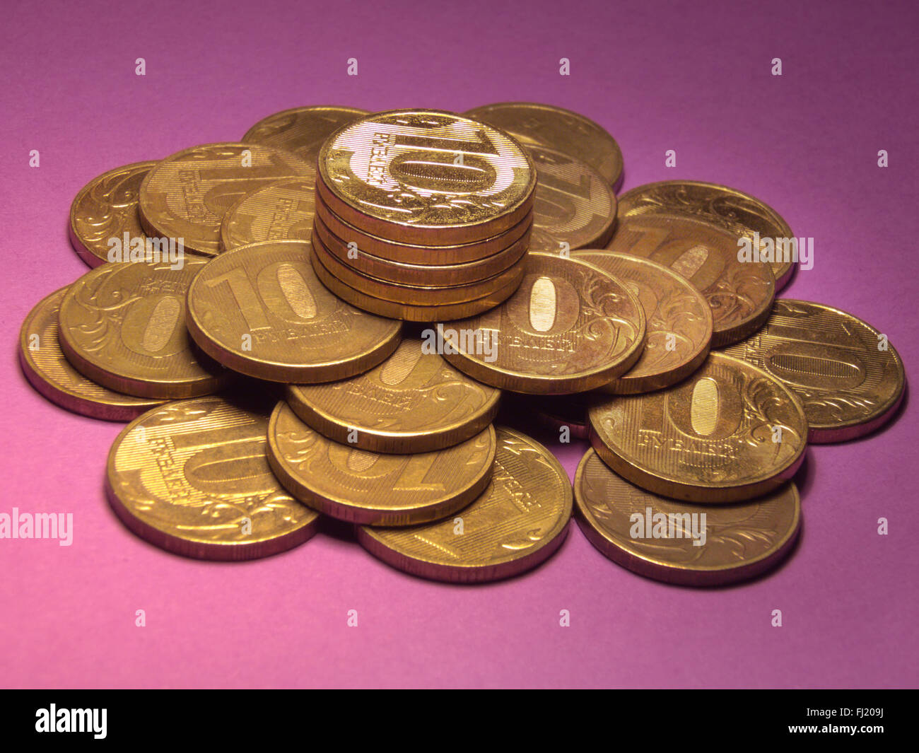 A lot of money, pile of small coins Stock Photo - Alamy