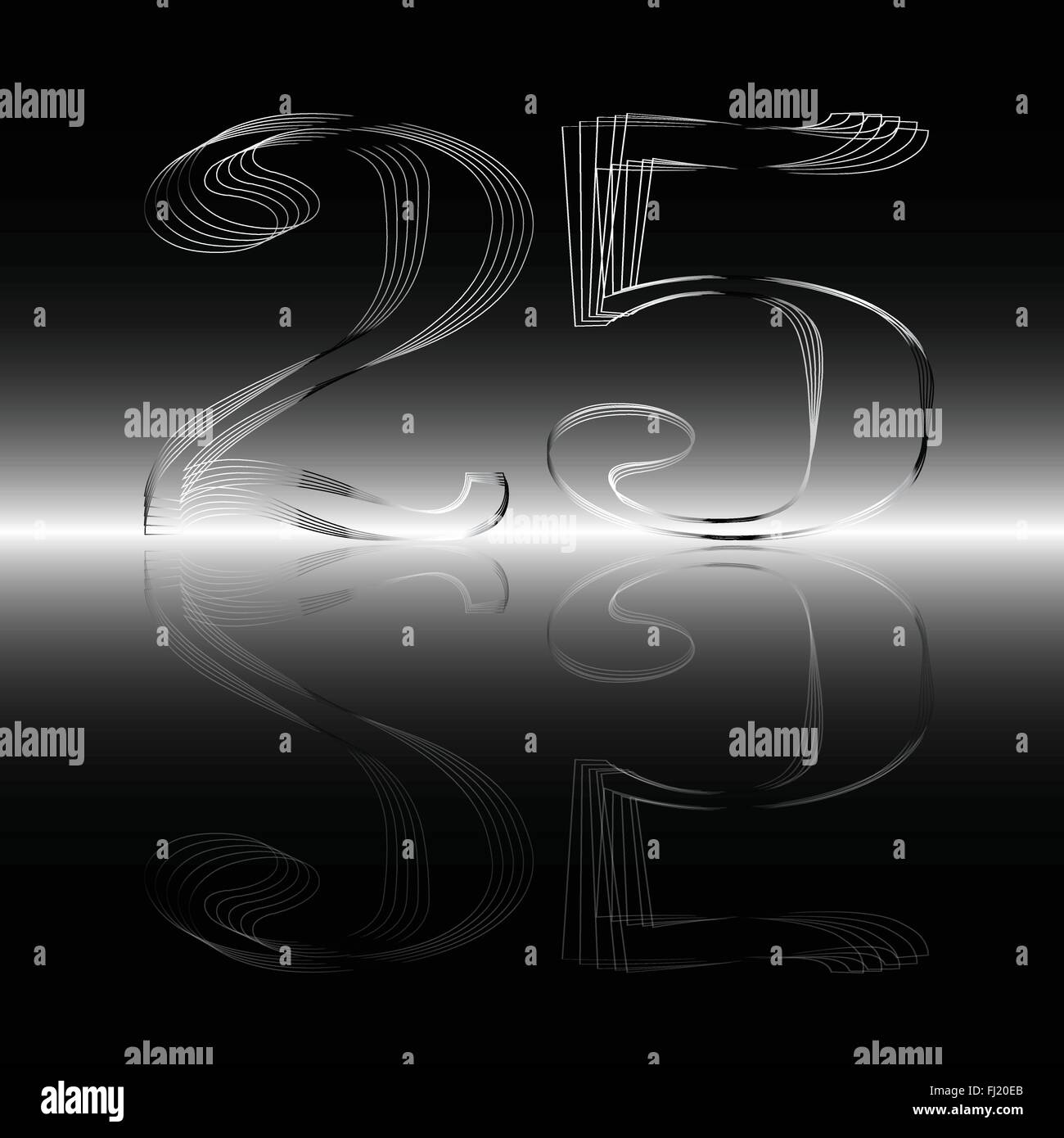 Reflections in the metal Stock Vector Images - Alamy