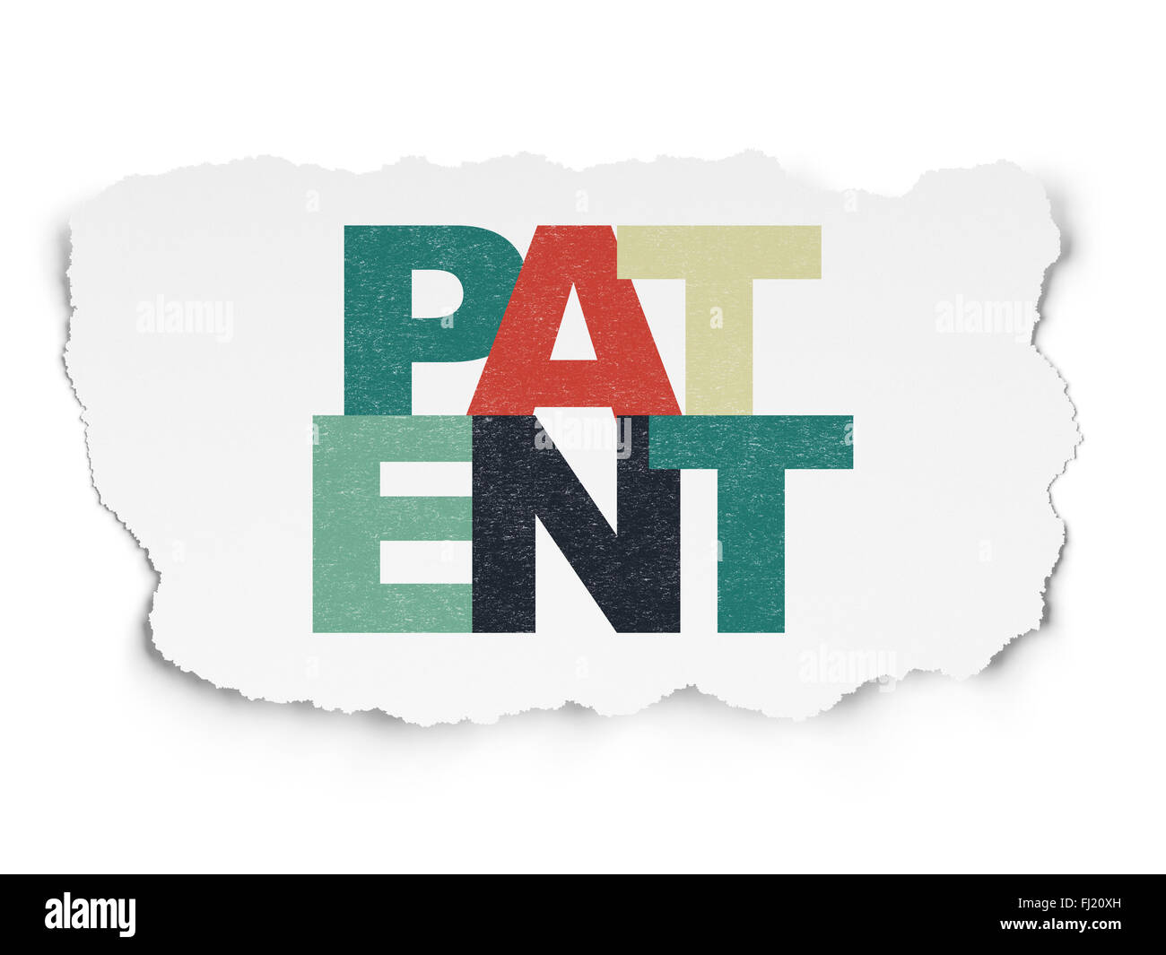 Law concept: Patent on Torn Paper background Stock Photo - Alamy