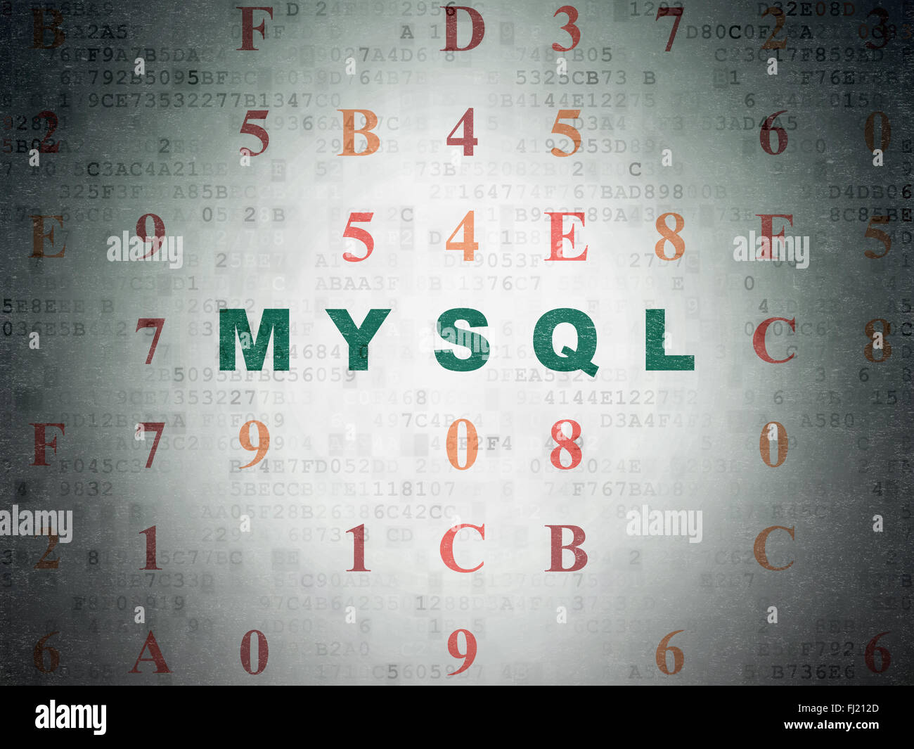 Software concept: MySQL on Digital Paper background Stock Photo - Alamy