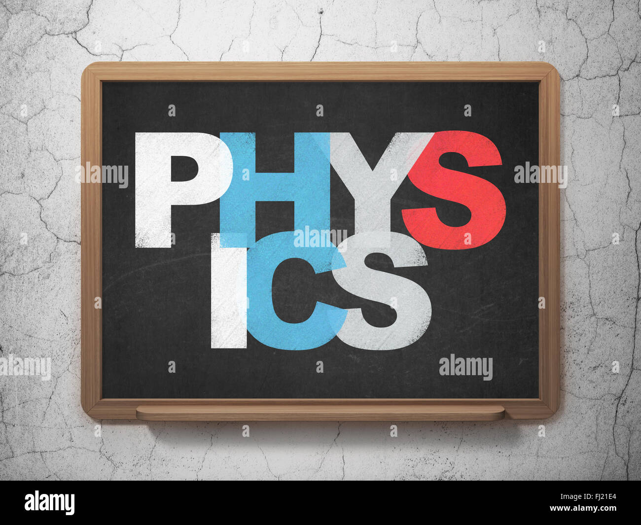 Learning concept: Physics on School Board background Stock Photo - Alamy