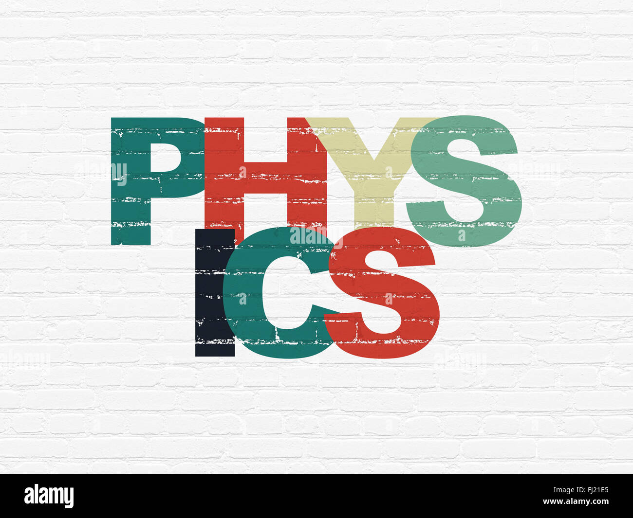 Education concept: Physics on wall background Stock Photo - Alamy