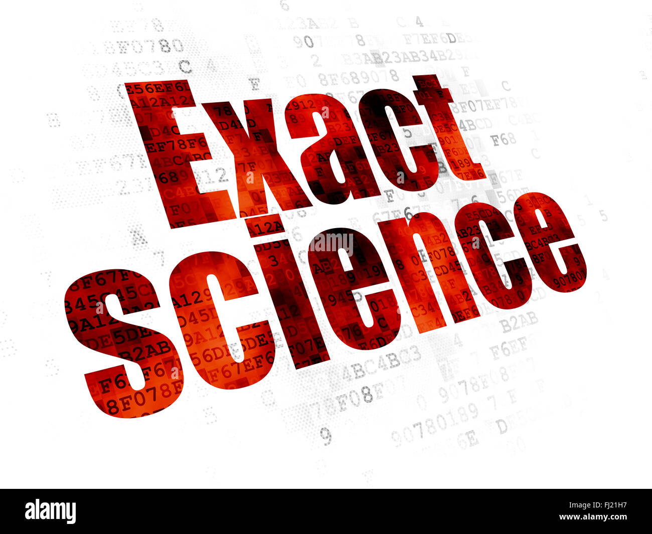 Science concept: Exact Science on Digital background Stock Photo - Alamy