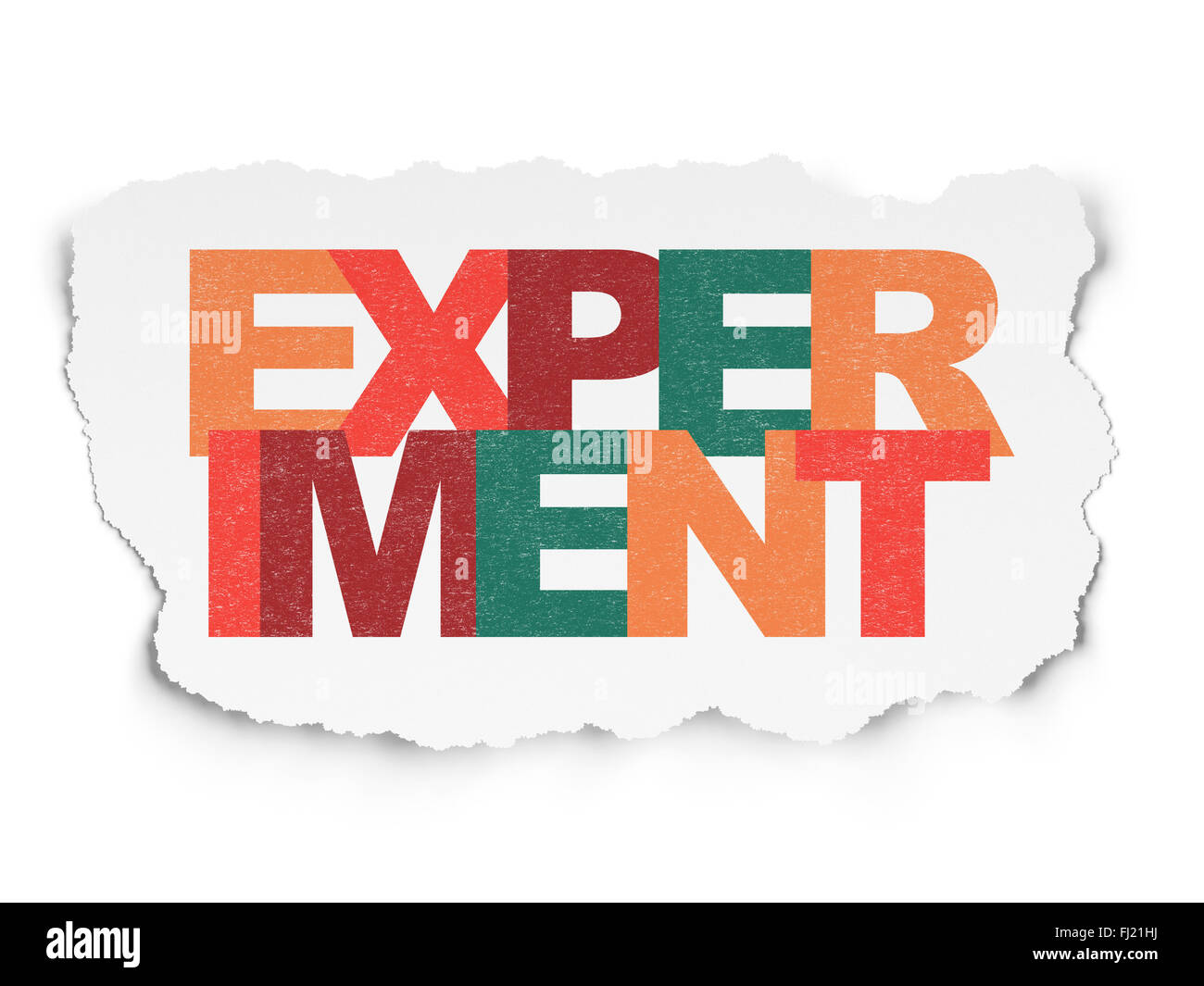 Science concept: Experiment on Torn Paper background Stock Photo - Alamy