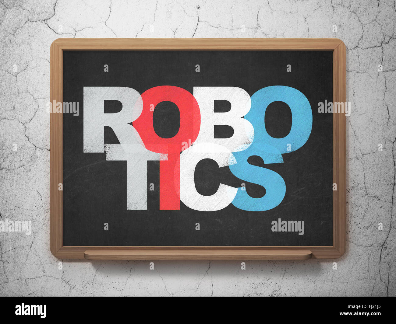Science concept: Robotics on School Board background Stock Photo - Alamy