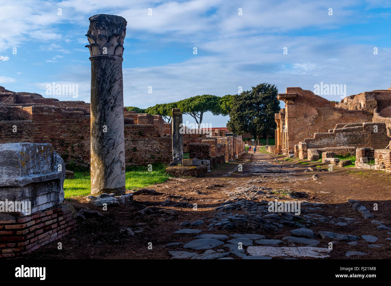 Ruins of the ancient city of Ostia Antica, Rome's port Stock Photo - Alamy