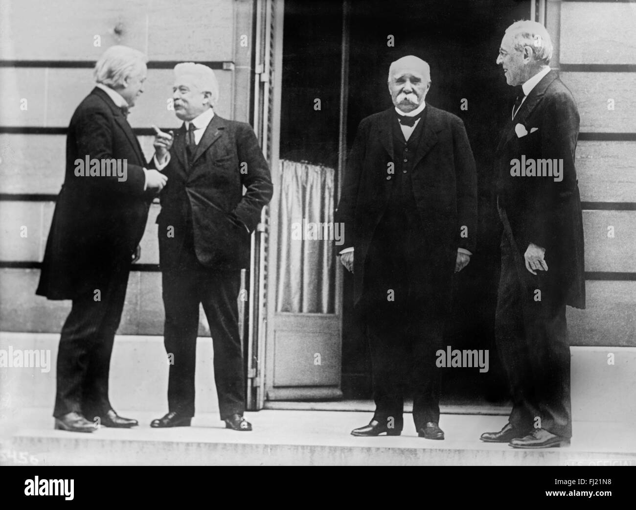 Big four paris peace conference 1919 Black and White Stock Photos ...
