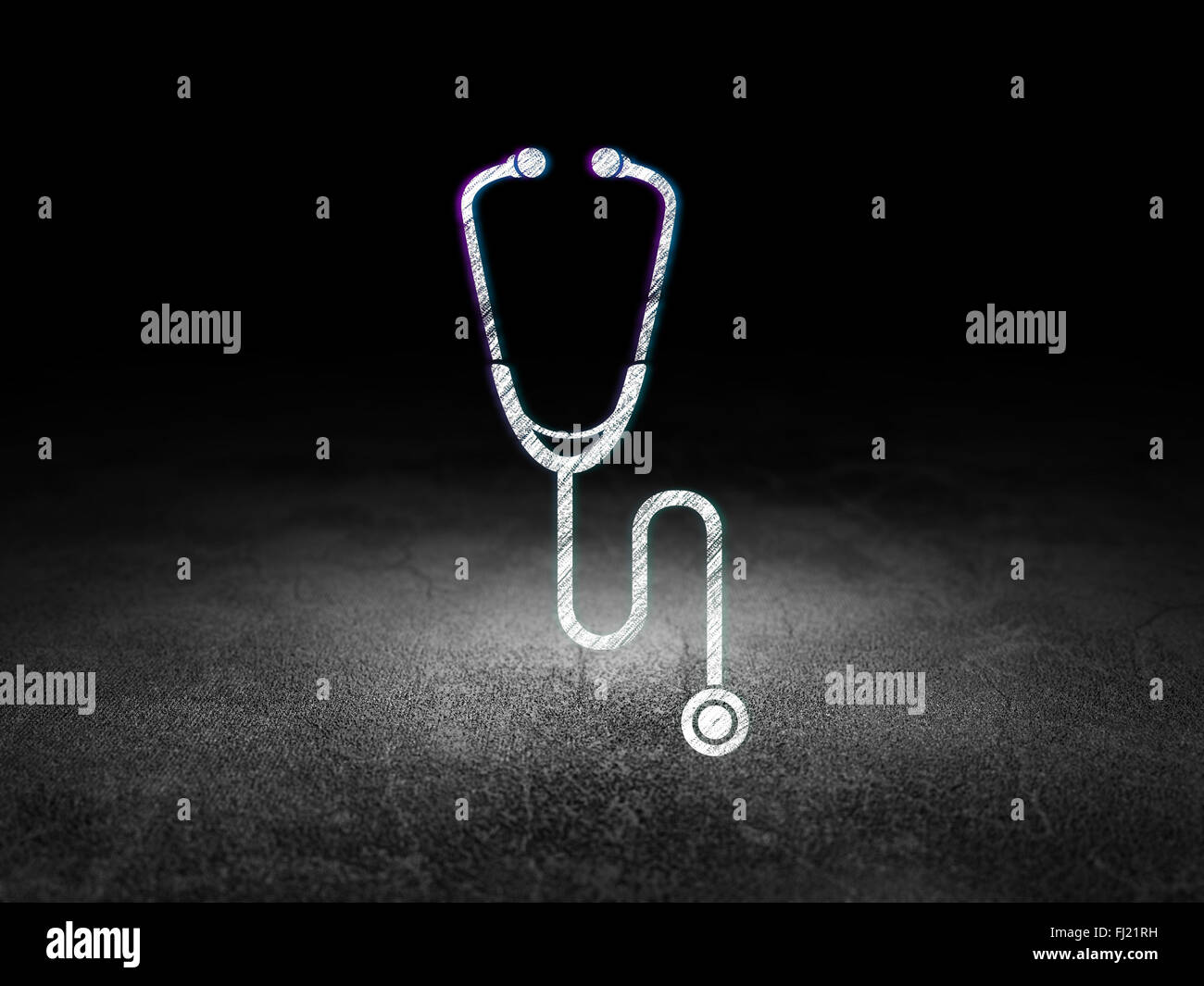 Healthcare concept: Stethoscope in grunge dark room Stock Photo - Alamy