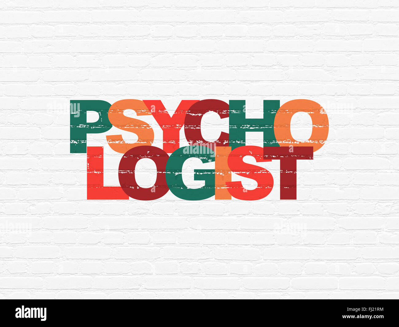 Health concept: Psychologist on wall background Stock Photo - Alamy