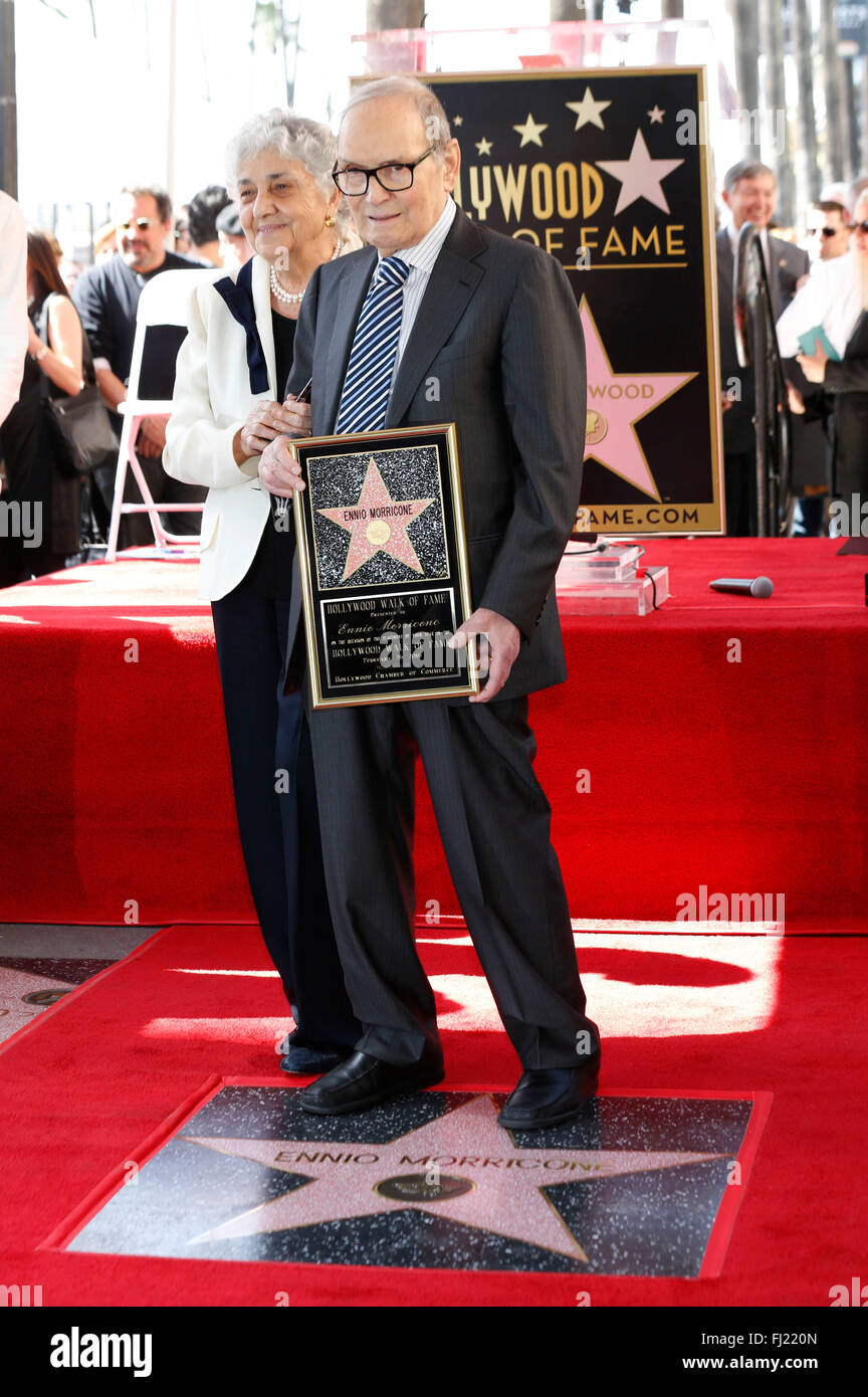 Ennio morricone and wife maria travia hi-res stock photography and ...