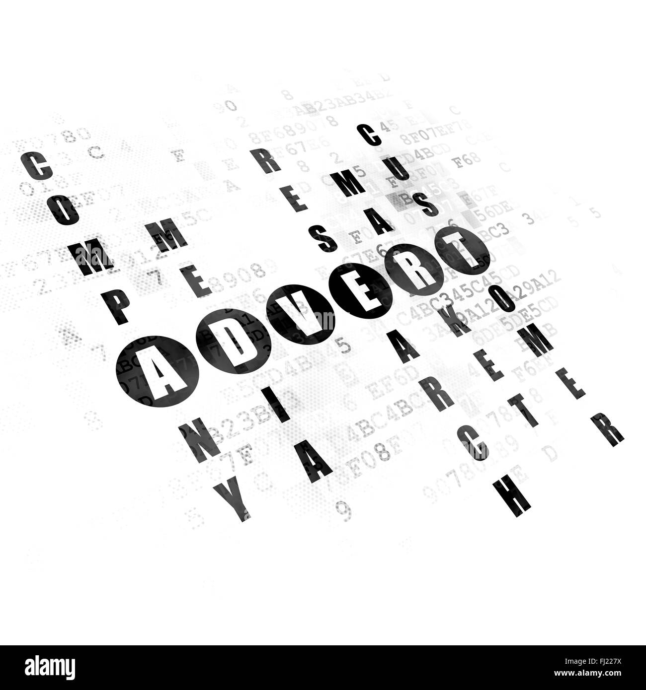 Marketing concept: Advert in Crossword Puzzle Stock Photo - Alamy
